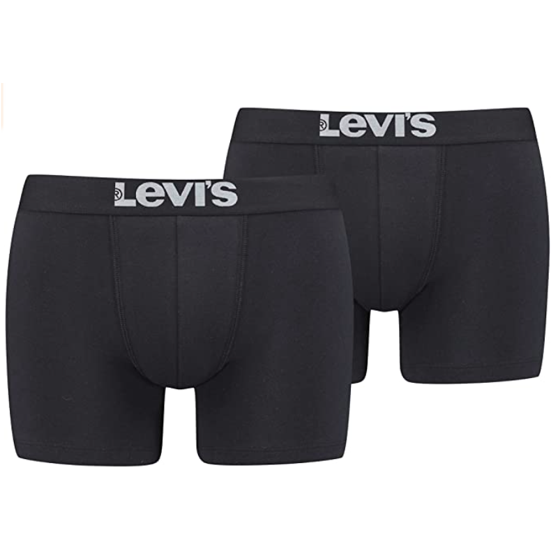 LEVIS MEN SOLID BASIC BOXER 2P